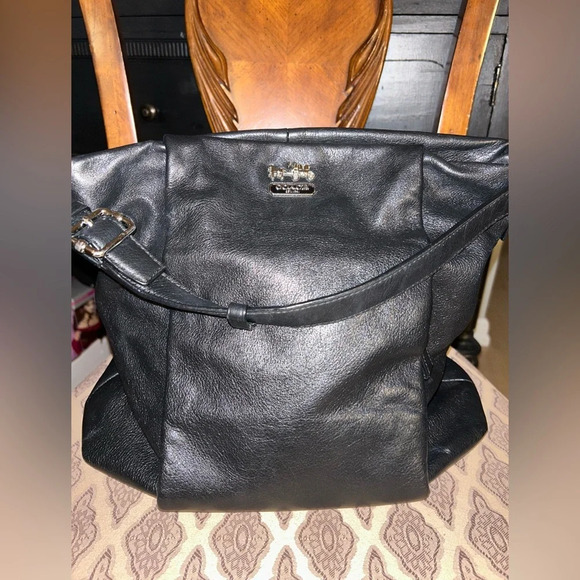 Coach | Bags | Coach Isabelle Madison Genuineblack Leather Hobo Bag ...